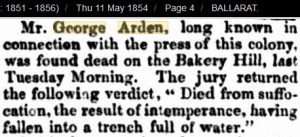 Arden, George (1820-1854) | Melbourne Streets
