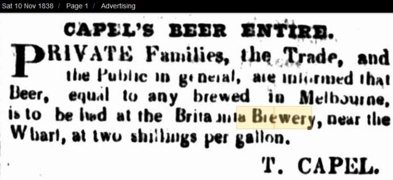 Capel, Thomas (1796-1855) | Melbourne Streets
